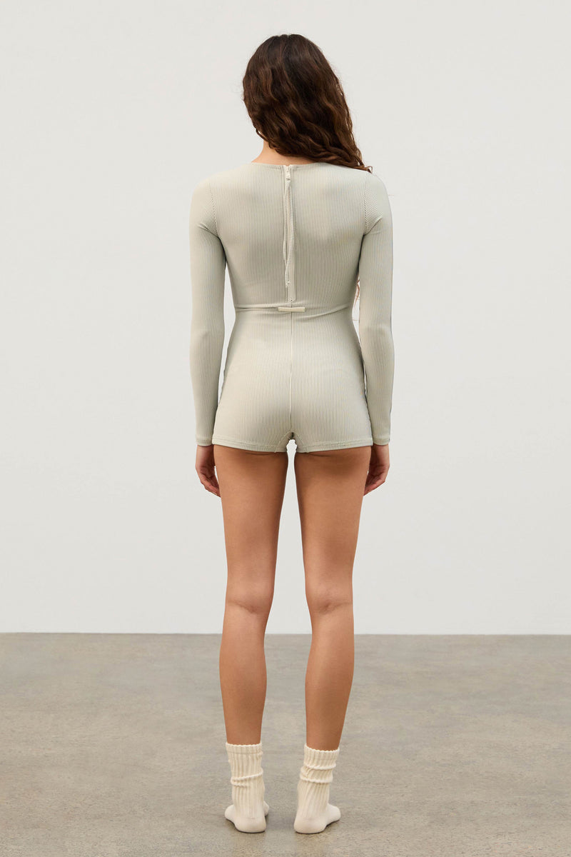 Stripe Rib Bodysuit - Coconut – Zulu & Zephyr